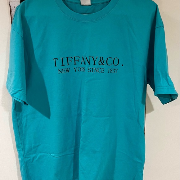 Tiffany & Co. | Tops | Tiffany Co Blue Short Sleeve Tee | Poshmark